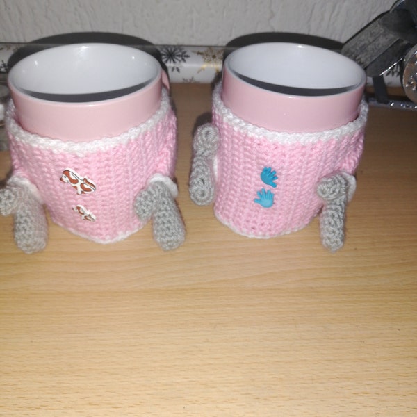 Crochet Christmas Mug Jumper Pattern - English Only - Etsy Canada