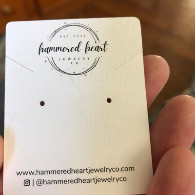 Custom Earring Cards 20 SIZES With Your Logo Packaging Jewelry Display ...