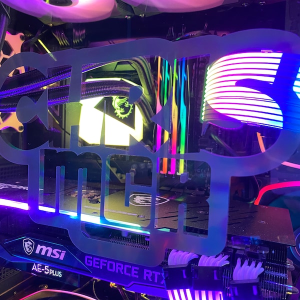 Custom Gaming PC Case Sticker - Vinyl Decal Logo Towers Computer ...