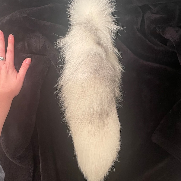 Eco Friendly Platinum Fox Tails - Etsy