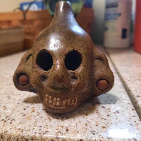 Death Whistle, LOUD, Skull, Small Penacho, Hand Crafted, Original ...