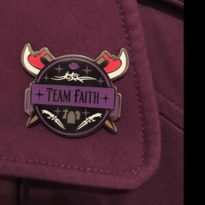 Team Faith Enamel Pin Badge - Etsy