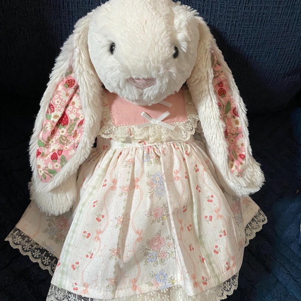 Classic Floral Dress for Bunnies, Classic Elegant Floral for Stuffed ...