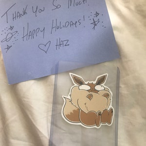 Pokemon Eevee Goofy Sticker - Etsy