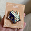 Witchy Moon Buns - Glow in the Dark Enamel Pins - Etsy