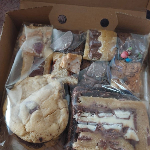 Broken Bakes Box: Cookie, Brownie & Cake Selection, Edible Gift - Etsy UK