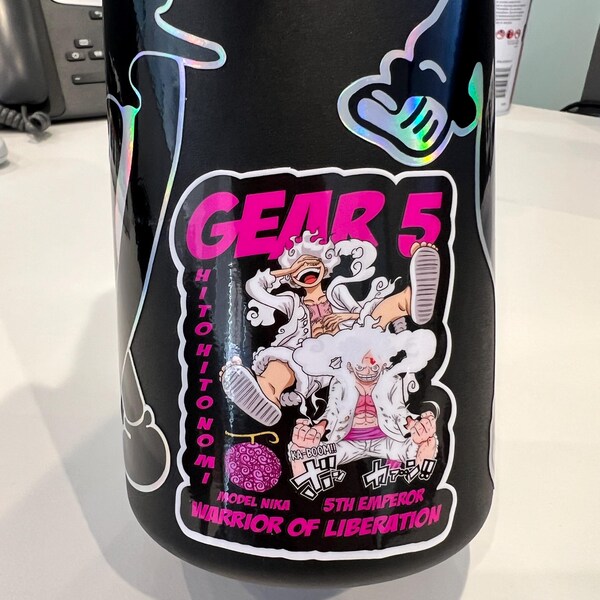 Anime LUFFY Gear 5 Sticker Holographic - Etsy