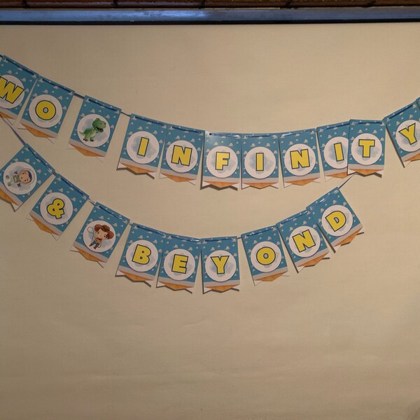 EDITABLE Toy Story Printable Banner, Toy Story Pennant Banner, Instant ...