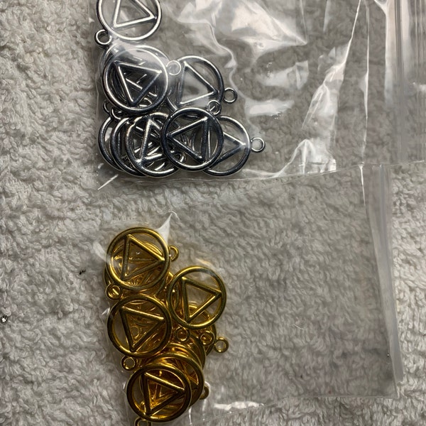 AA or NA Beaded Sobriety Cream Bracelet Set Tassel * Sponsor Sponsee ...