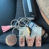Custom Initial Keychain Ombré Glitter Keychain With Name - Etsy
