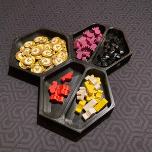 Hexagon Board Game Trays - Etsy