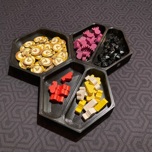 Hexagon Board Game Trays - Etsy