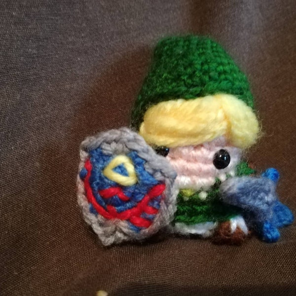 Link From Legend of Zelda Crocheted Amigurumi Finger Puppet PDF Pattern ...
