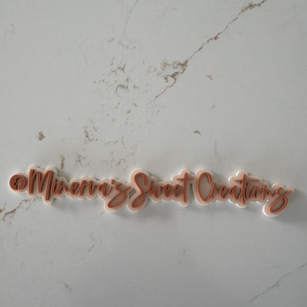 Social Media Username Sign, Acrylic, Business Name Sign, 3D, Pop up ...