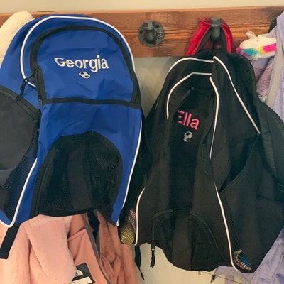 Name With Soccer Ball Soccer Backpack, Name Soccer Backpack ...