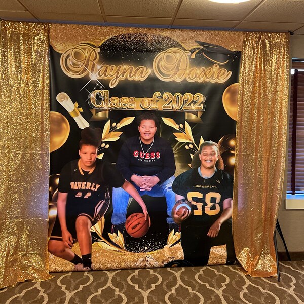 Graduation Backdrop, Graduate Backdrop, Class of 2022 Backdrop, 2022 ...
