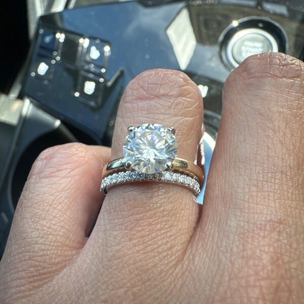 Micro Pave Diamond Wedding Band,1 Mm to 2.5 Mm Full Eternity Stackable ...