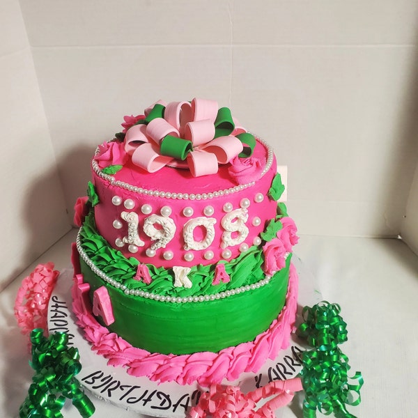 Ribbon Bow Cake Topper in Mint Green Edible Fondant Box Decorations ...