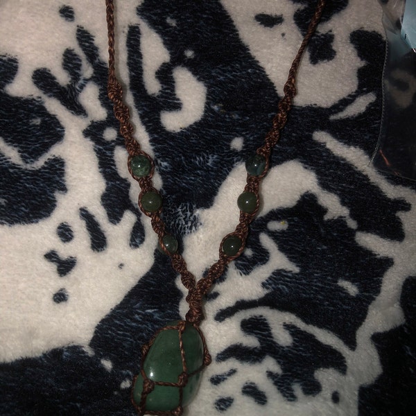 Dragon’s Tooth Amethyst Macrame Net Necklace - Etsy