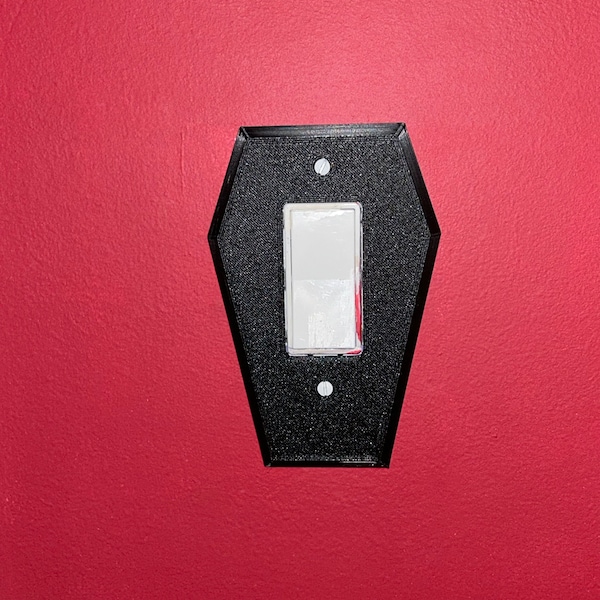 Coffin Light Switch Cover / Gothic Home Decor / Spooky Halloween Switch ...