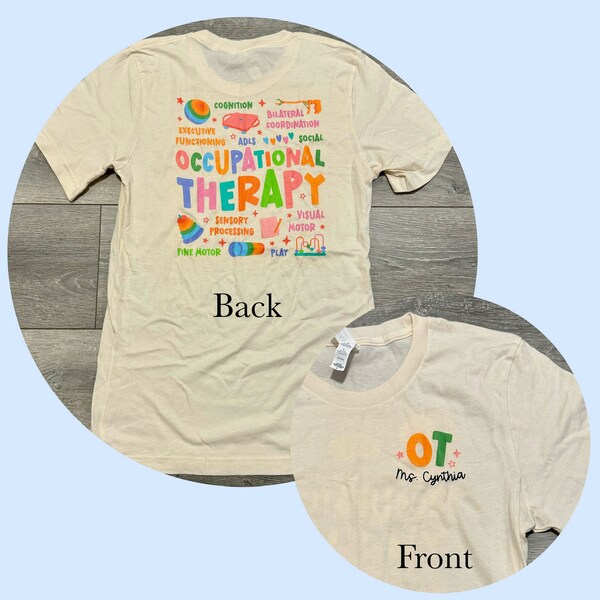 Occupational Therapy Shirt, Occupational Therapist, OT COTA OTA Shirt ...