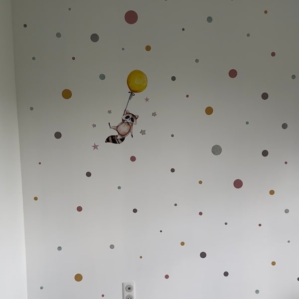 Punkte Set 120 Stück Wandtattoo Kreise Kinderzimmer Wandsticker ...