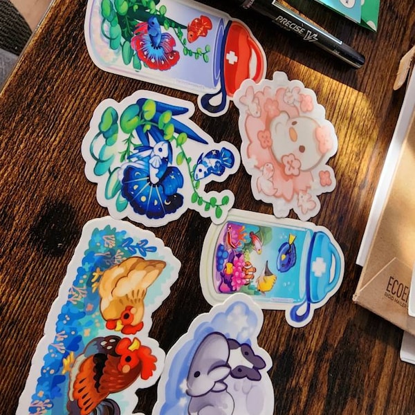 Vinyl Sticker (transparent) First Coral Reef Kit - Etsy