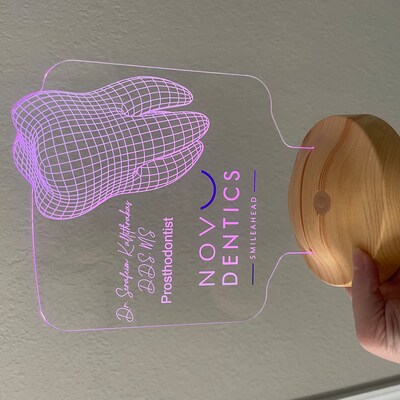 Dentist Tooth Personalized 3D Lamp,dental Office Gift, Dentist ...