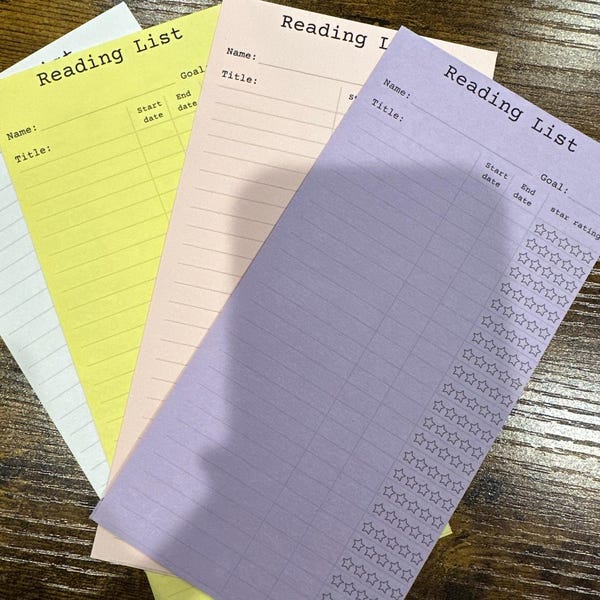 Book Notes Bookmark - Etsy