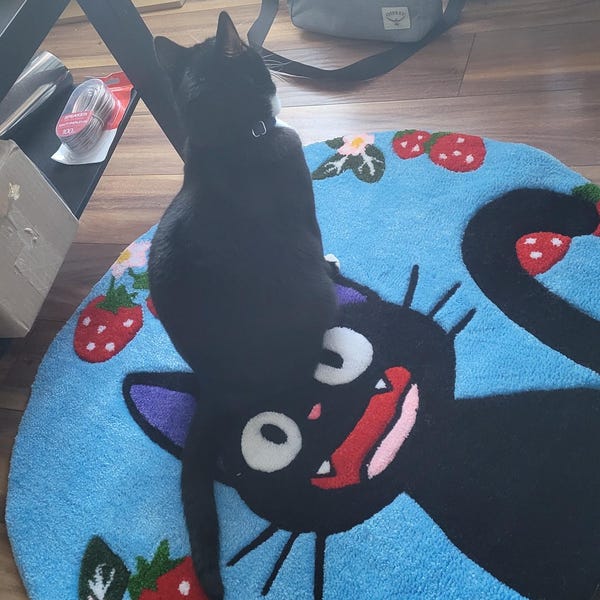 Anime Keyboard Tufted Rug / Handmade Fluffy Keyboard Rug - Etsy