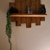 Rustic Reclaimed Wood 4 Hook Key Holder With Shelf 7 Colour Options - Etsy