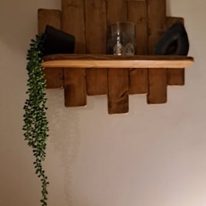 Rustic Reclaimed Wood 4 Hook Key Holder With Shelf 7 Colour Options - Etsy