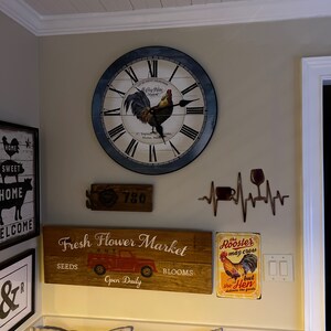 Pier 39 Red Wall Clock 8 Sizes to Choose Made in USA - Etsy