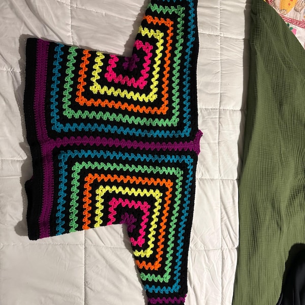 PATTERN: Four-color Hexagon Cardigan Crochet Pattern - Etsy