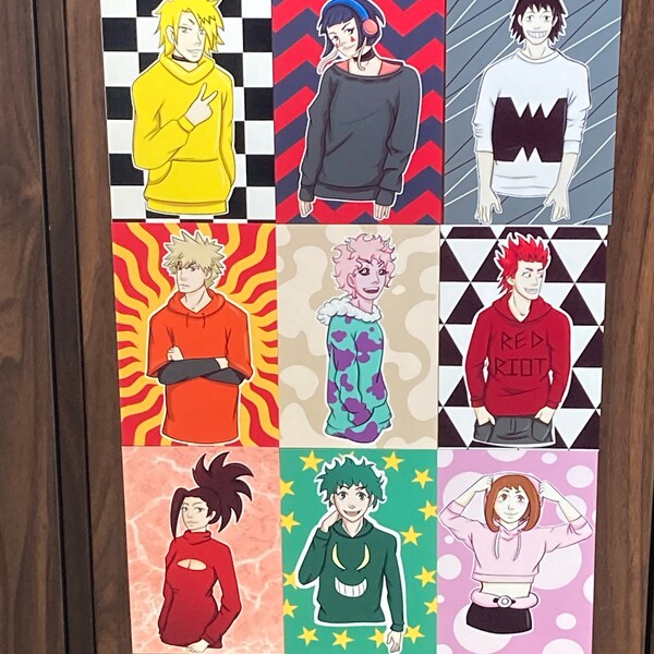 MHA Chibi Heroes Acrylic Pins, BNHA, My Hero Academia, Plus Ultra ...