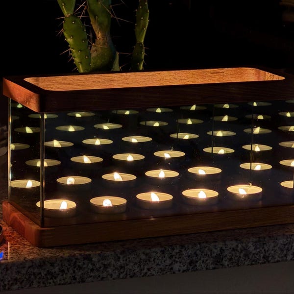 Infinity Mirror Coffee Table, Custom Coffee Table, Infinity Effect, RGB ...
