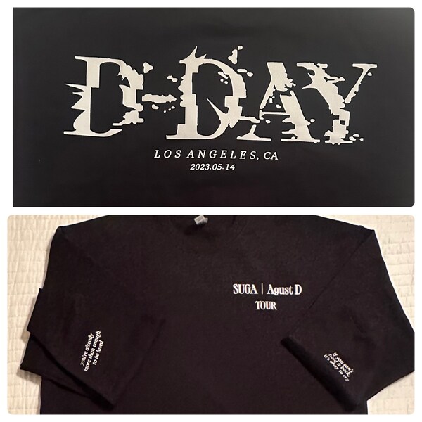 BTS Suga | Agust D- D-DAY World Tour | Customizeable Venue & Date |t ...