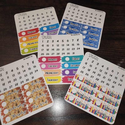 NEW Weekly Sticker Kit Coastal Summer Stickers Beach Stickers Planner ...