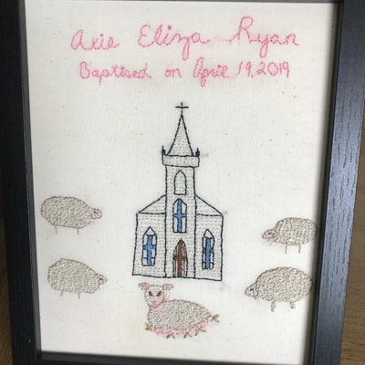 Primitive Pine Tree Ornament, Hand Embroidered - Etsy