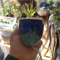 Beautiful Turquoise Hanging Planter Handmade Ceramic Indoor - Etsy UK