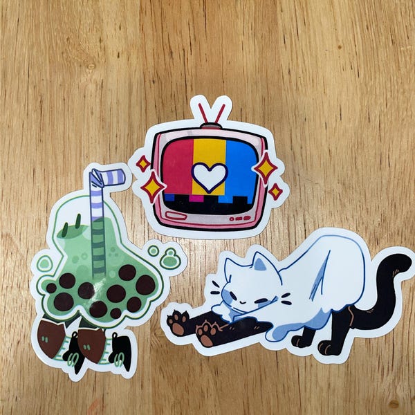 Boba Ghost Waterproof Stickers! - Etsy