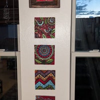 Global Folk Stick one Choose From 4 Patterns Handmade Tile Wall Art ...