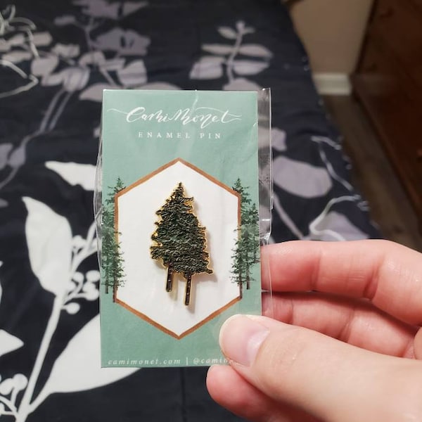 Fir Tree Enamel Pin | Pine Tree Enamel Pin | Woodland Enamel Pin | Fir ...