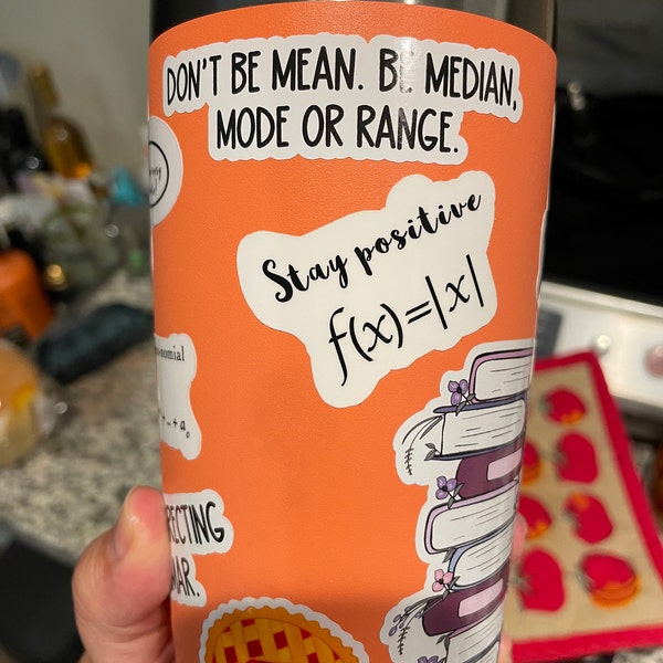 Cute Funny Math Sticker Set - Great Gift for Math Enthusiasts and ...