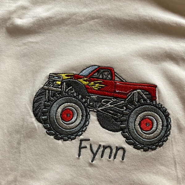 Monster Truck - Machine Embroidery Design - Etsy