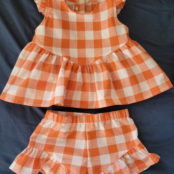 Ruffle Shorts PDF Sewing Pattern, Baby and Child, Girl's Shorts Sewing ...