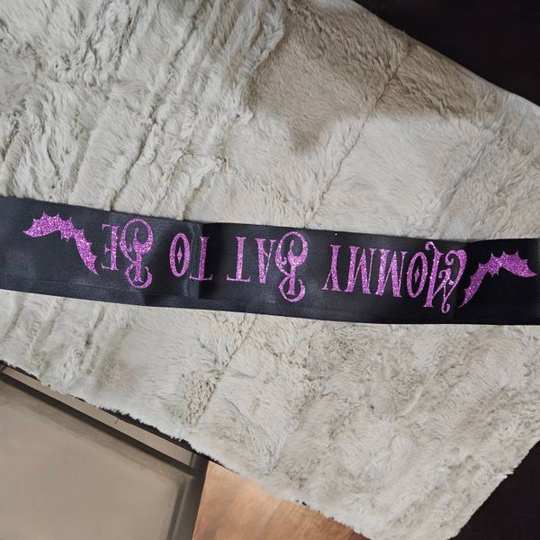 Mama Bat Gothic Sash, Mom to Be Emo Sash, Custom Alternative Sash ...