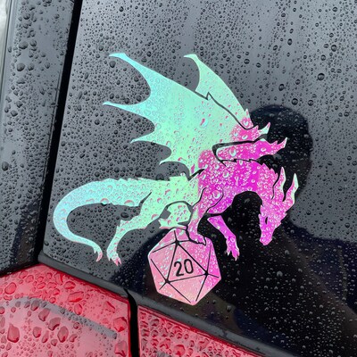 D20 Dragon Decal Vinyl Decal, Bumper Sticker for Cars, Laptops - Etsy