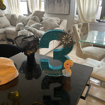 Frozen Elsa Number for Birthday Party - Etsy