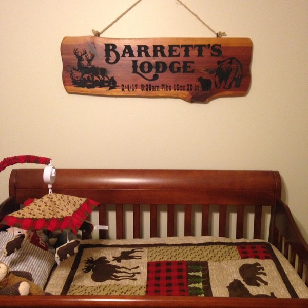 Cedar Sign * 3ft Wide * Wood Sign * Rustic Cedar Slab Sign * Custom ...